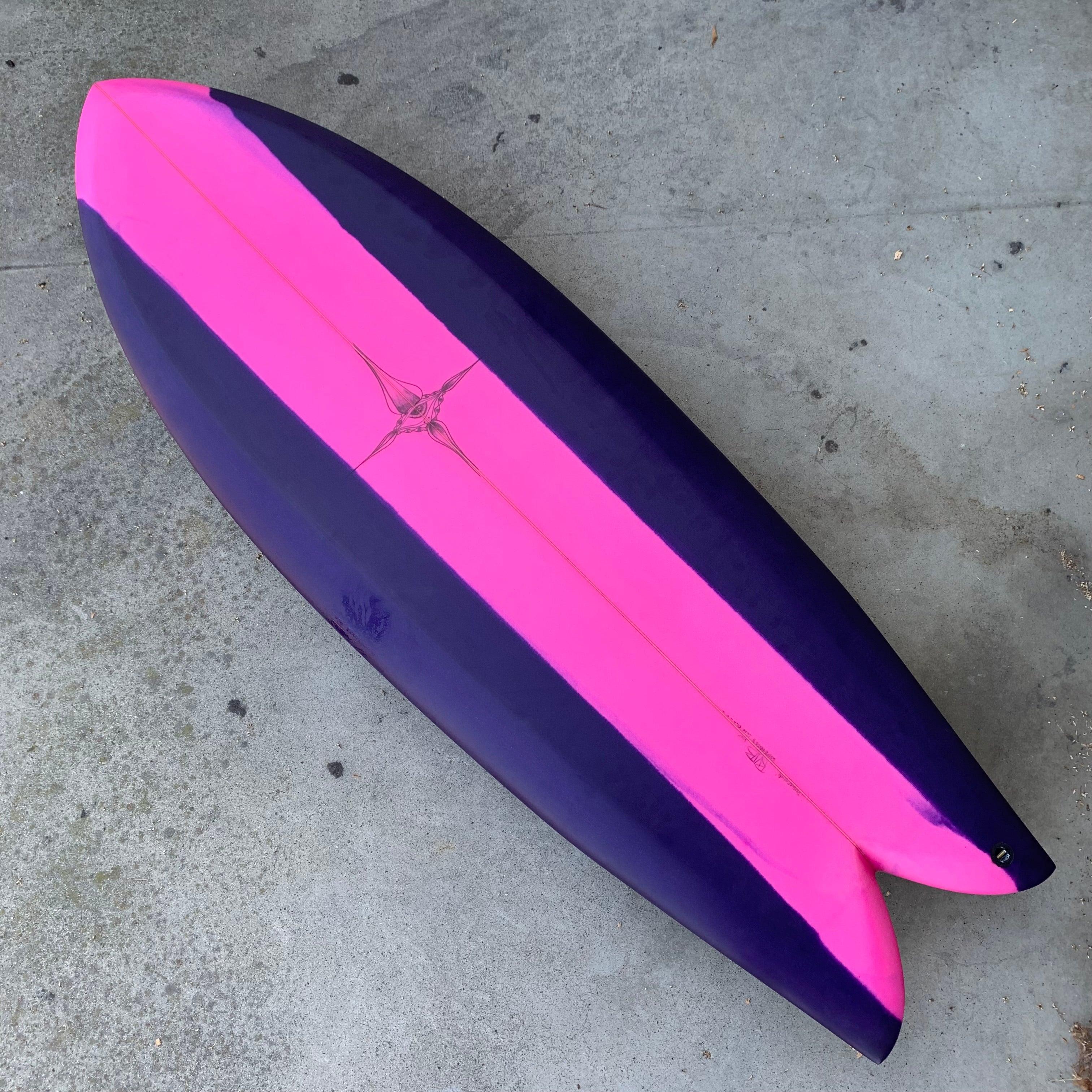Ryan Burch Surfboards Late Cut Fish 5’4-21 1/4-2 1/4 Stock — Resin ...